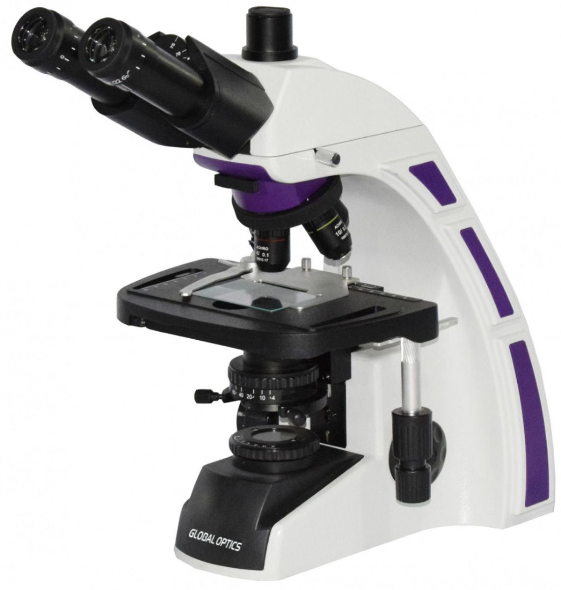 Microscopio Trinocular Otica Finita Acromatico Led 1600x Com Monitor